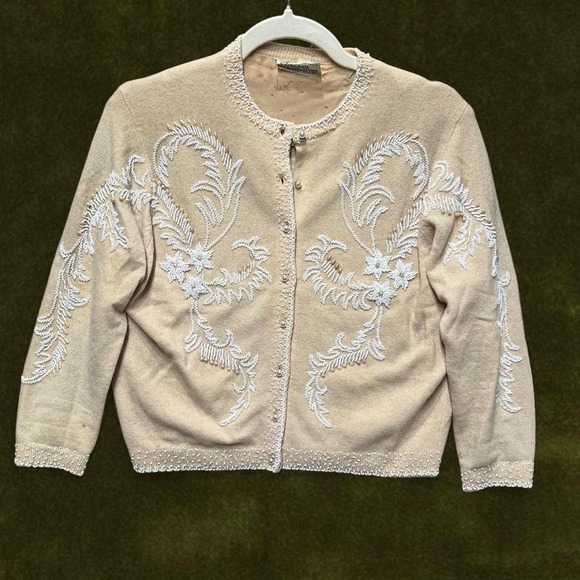 American Vintage | Sweaters | Rare True Vintage 95s Hand Beaded ...